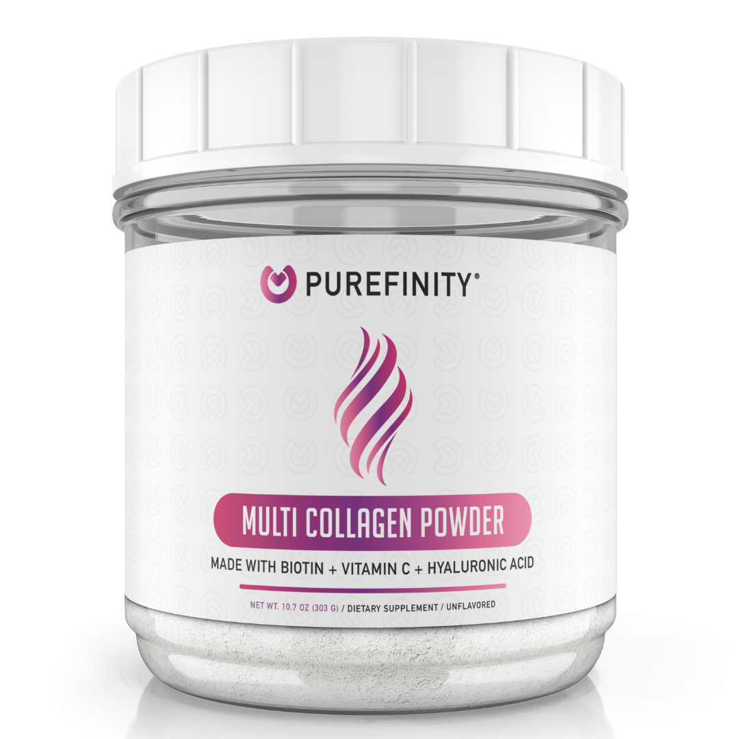 Multi Collagen Peptides Powder, Types I, II, III, V & X - PUREFINITY